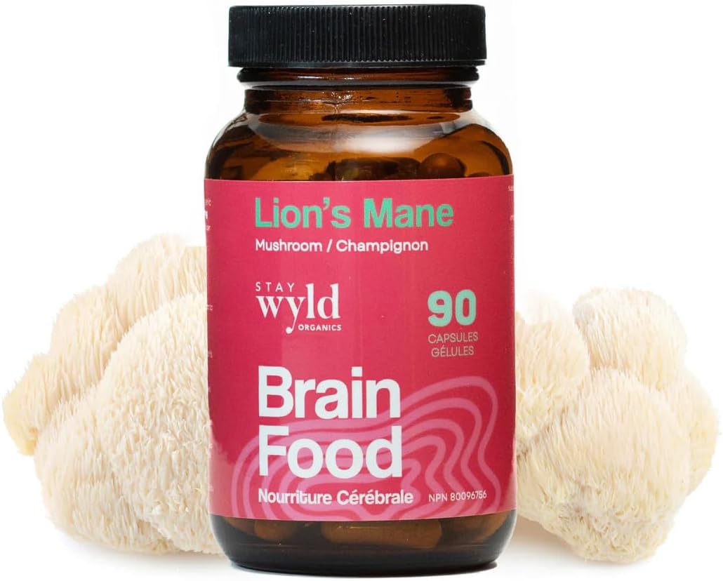 Stay Wyld Lion’s Mane Mushroom Capsules - Natural Memory, Brain & Mood ...