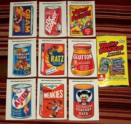 Amazon.com: Topps Wacky Packages Series 2 Complete Clear Cling Set of 9 ...