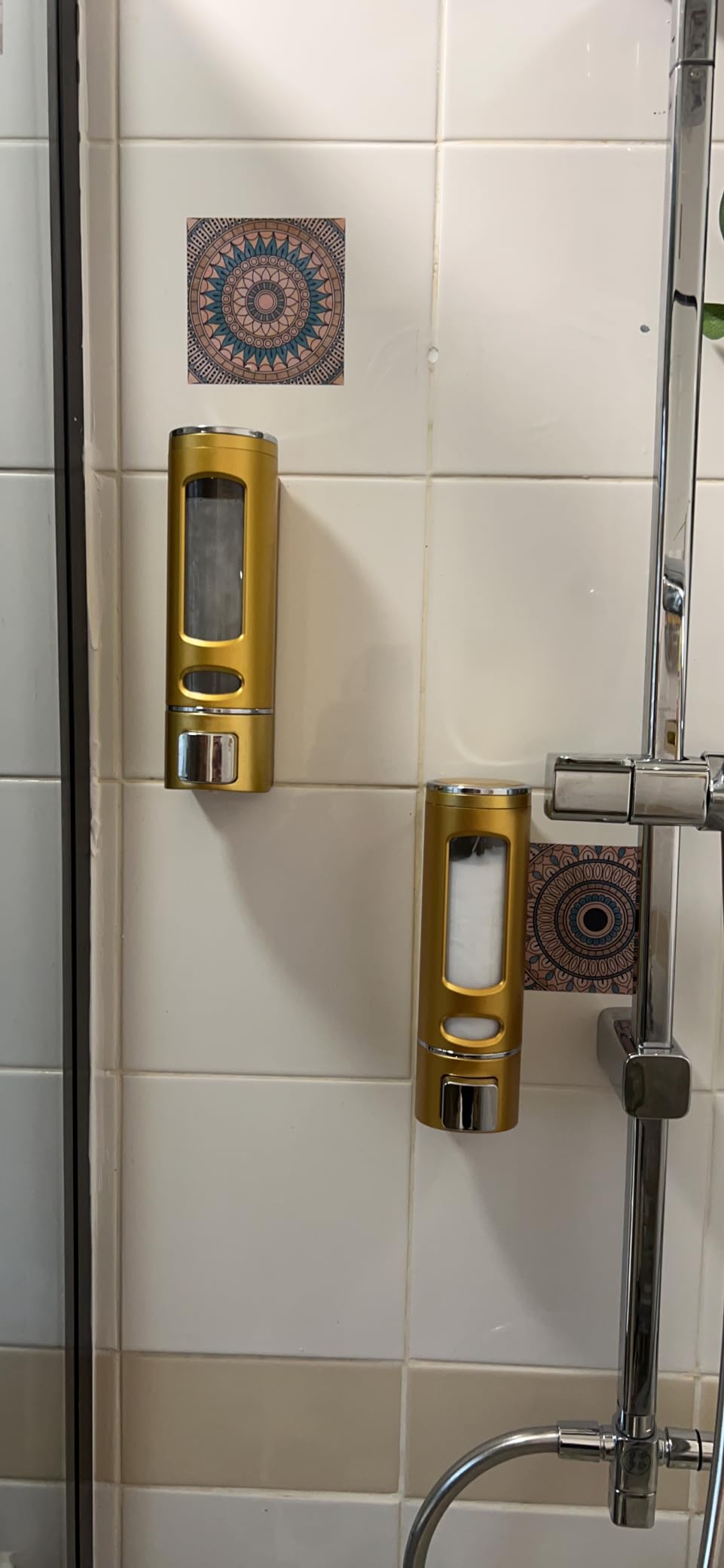 450ml Wall Mount Soap Dispenser - Manual Hand Shampoo and Shower Gel ...