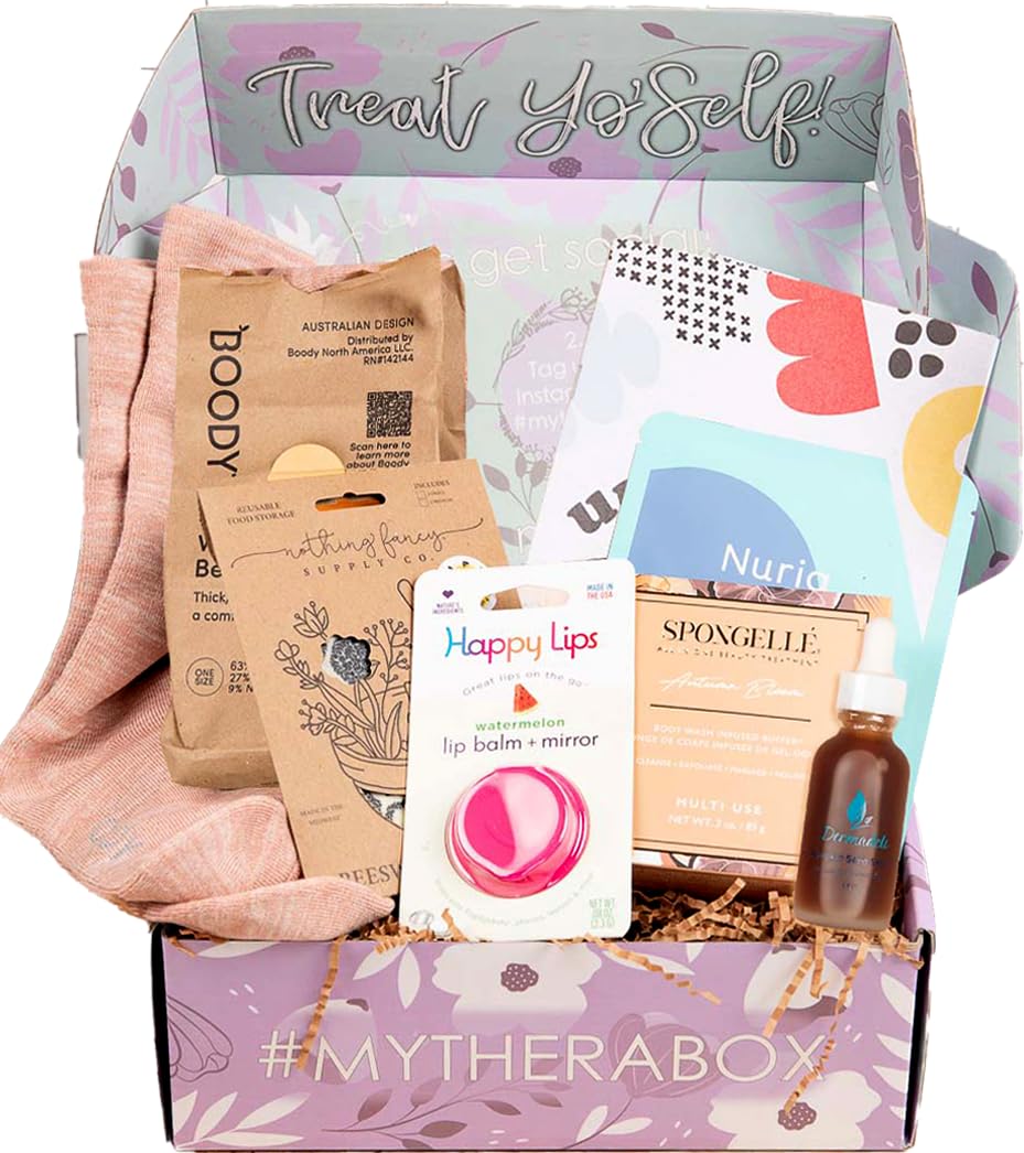 Amazon.com : Therabox Delight Self Care Box with 7 Self Care Products ...