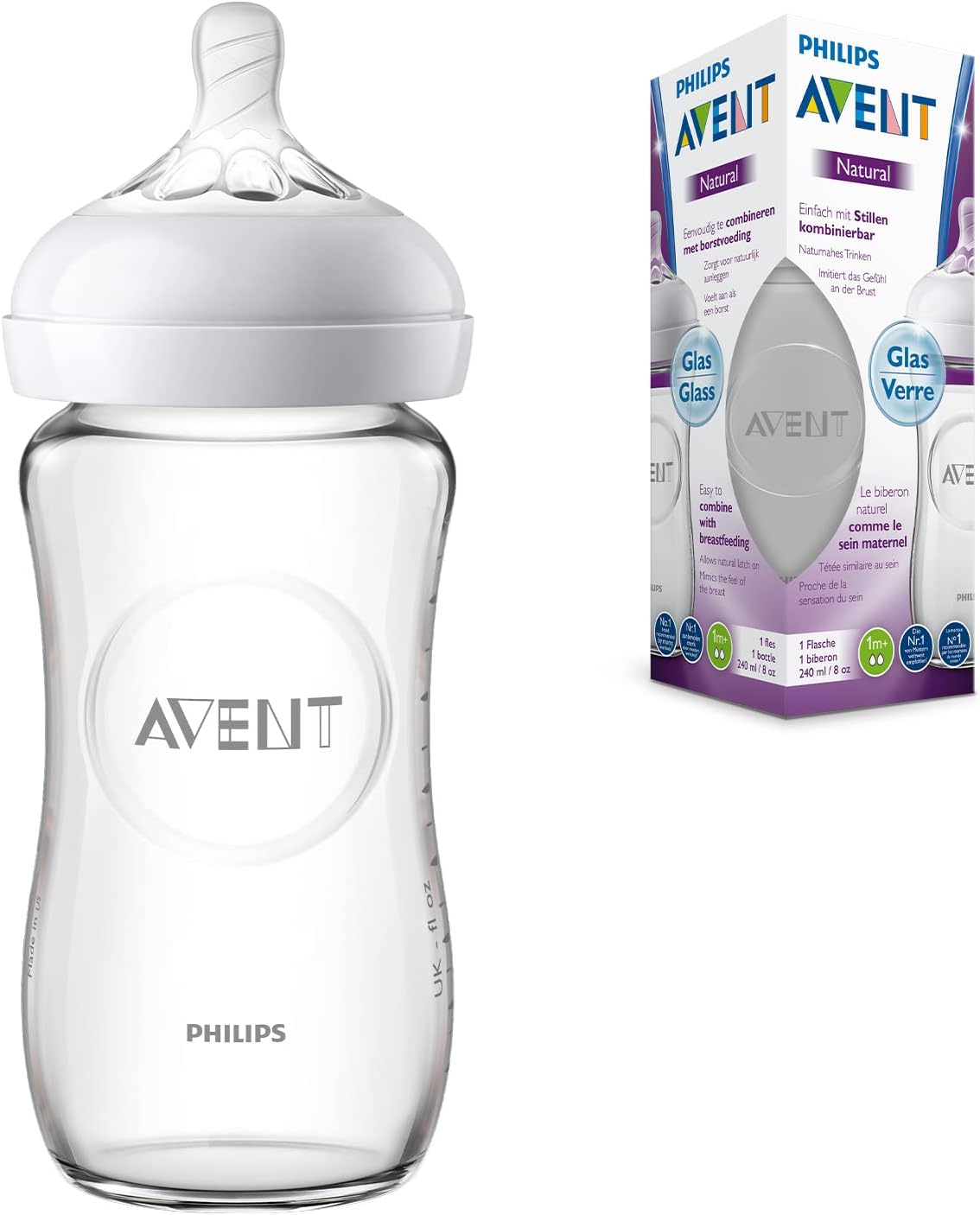 Philips Avent Baby Glass Bottle - 120Ml, Scf051/17 White : Buy Online ...