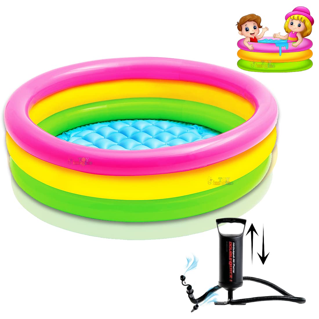 Buy Toy Imagine 1-2 Kid’s 3ft Laminated PVC Soft Inflatable Sunset Glow ...