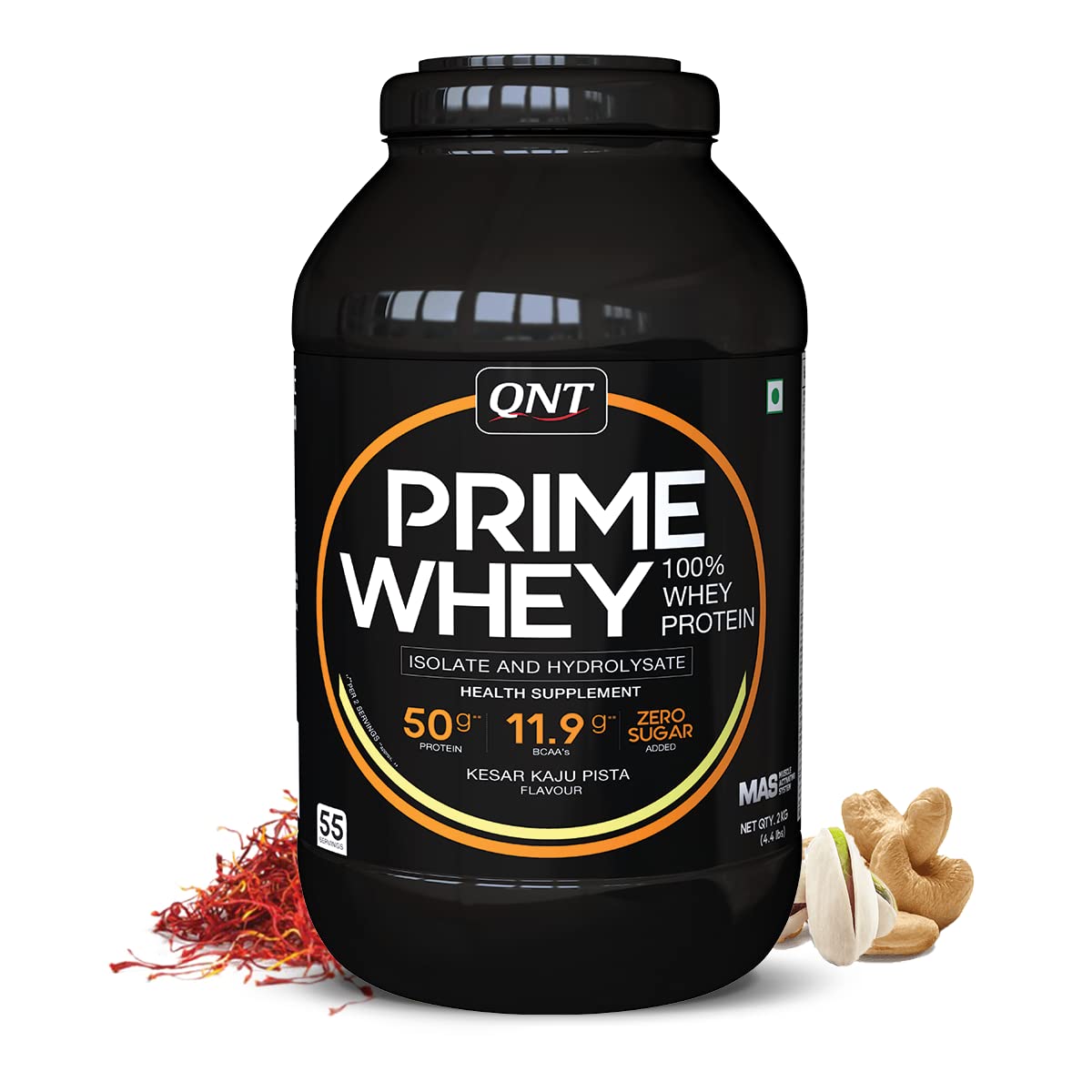 QNT Prime Whey Protein Powder | Kesar Kaju Pista, 2 Kg | Triple Blend ...