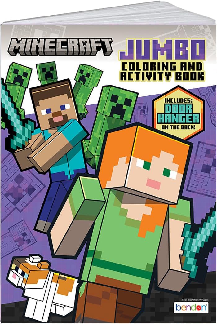 Amazon.com: Bendon Minecraft Coloring Book | Activity Book | Minecraft ...