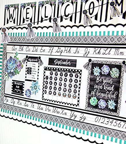 Snapklik.com : Simply Stylish Alphabet Line Cursive Mini Bulletin Board Set