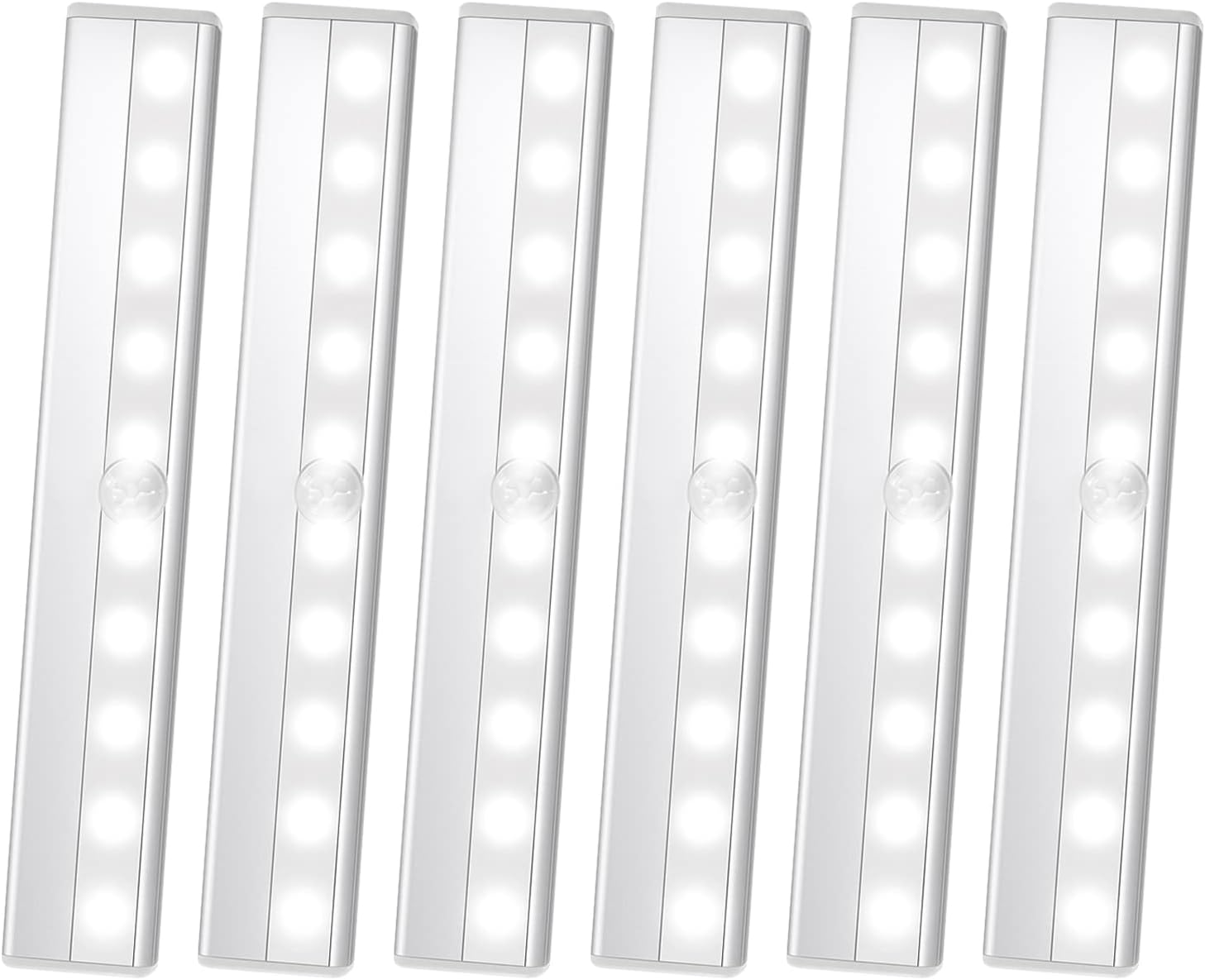 Deitybless 6 Pack LED Motion Sensor Lights, 10 LED Closet Battery ...