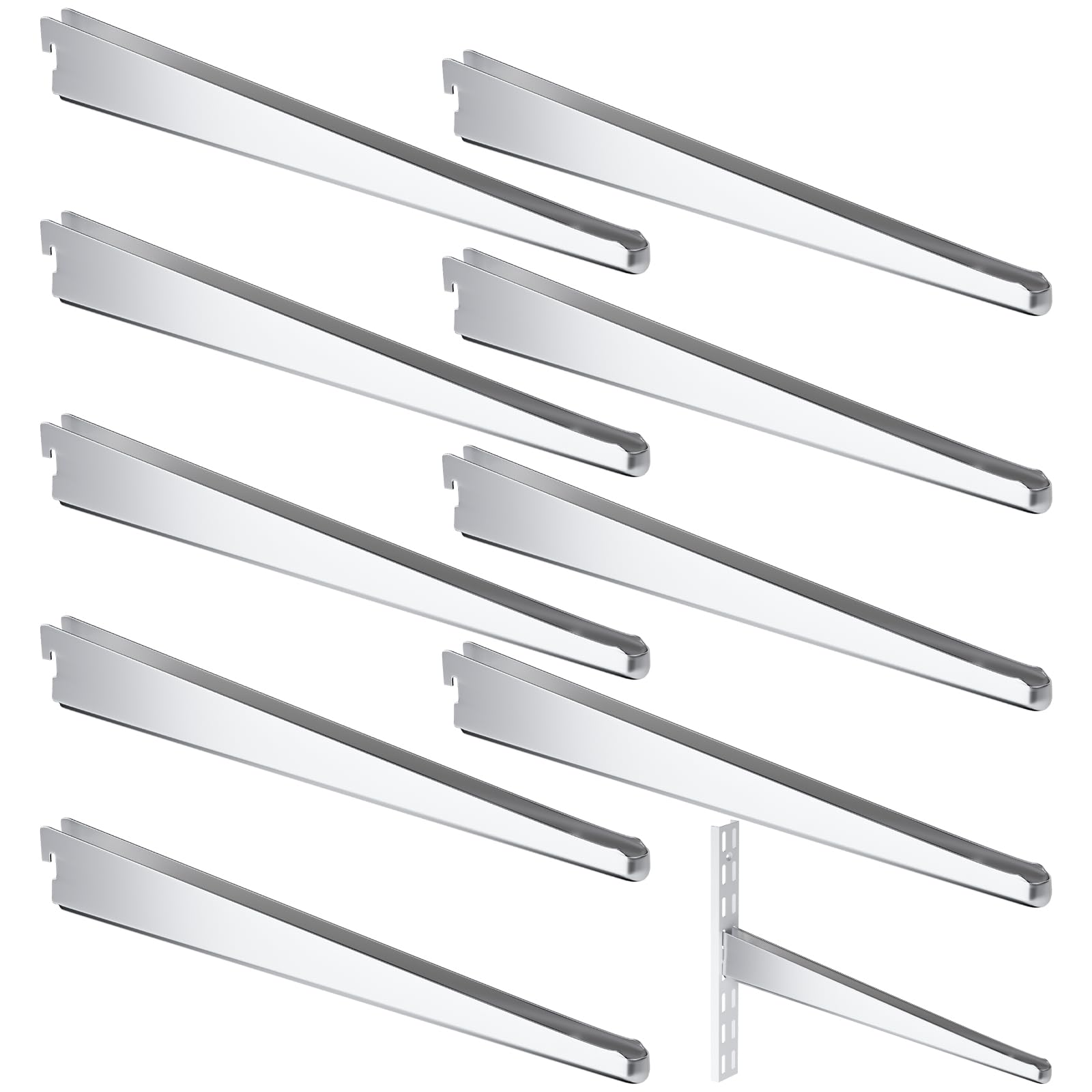Snapklik.com : Yalikop 10 Pack Adjustable Shelf Brackets For Double ...