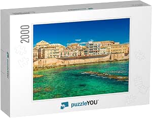 Amazon.com: Cityscape of Syracuse, Sicily, Italy... Jigsaw Puzzle ...