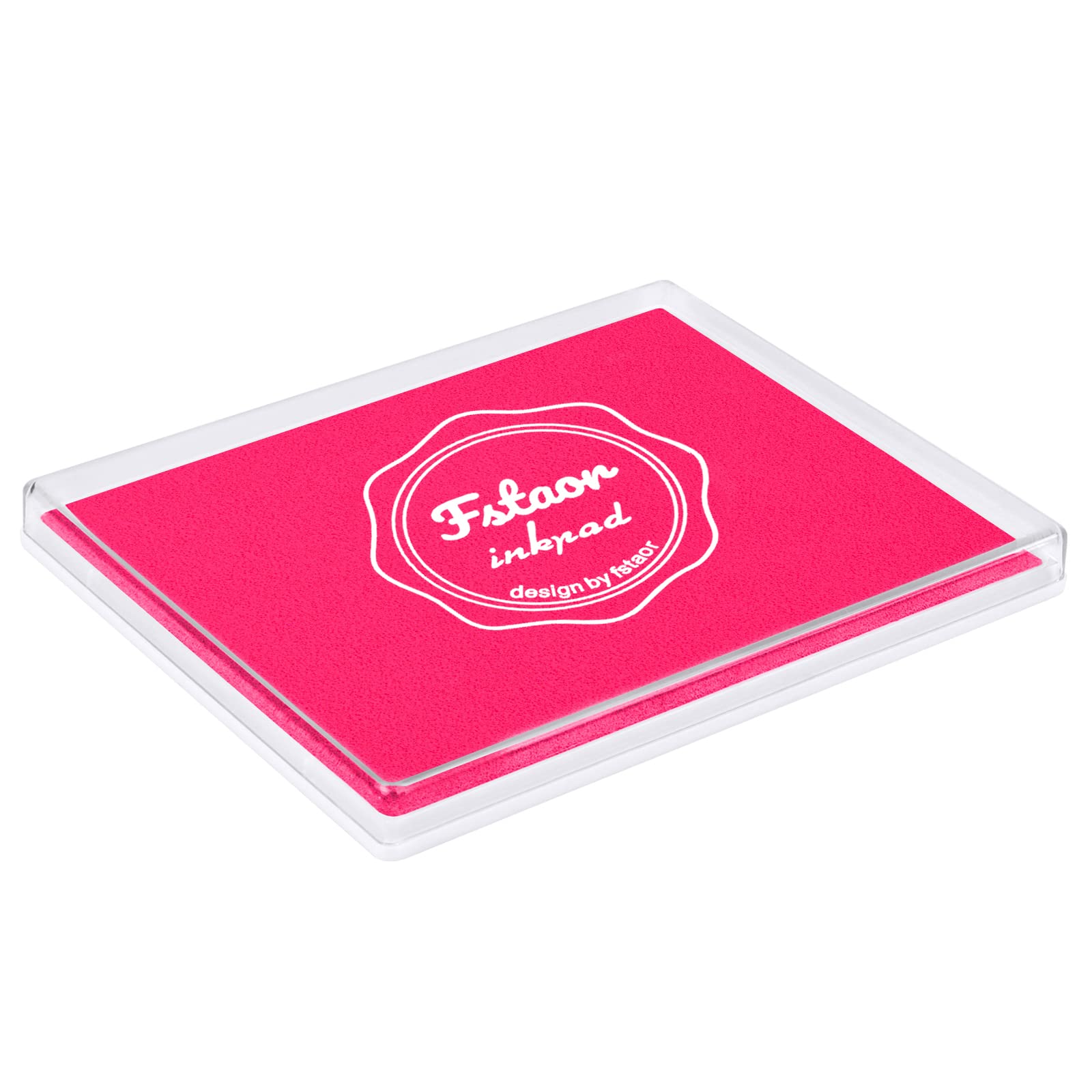 Amazon.com: Fstaor Permanent Large Pink Ink Pad for Rubber Stamps, 5x4 ...