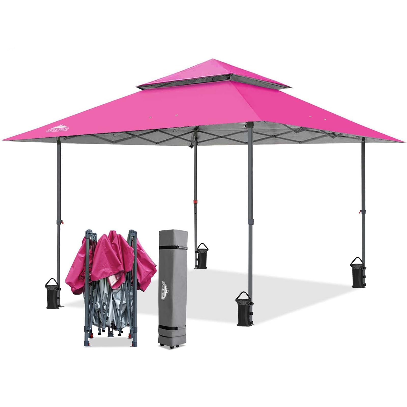 Amazon.com : EAGLE PEAK 13x13 Straight Leg Pop Up Canopy Tent Instant ...
