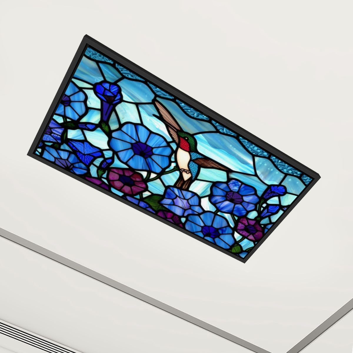 Stained Glass Fluorescent Light Panels