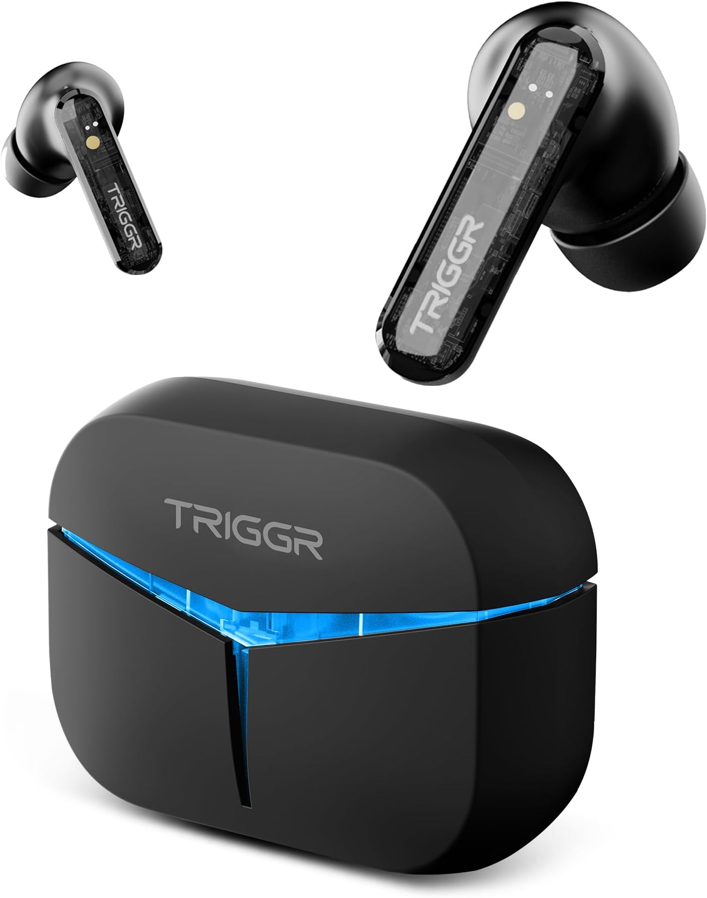 TRIGGR Kraken X3 Gaming Earbuds, TWS Low Latency, ENC Quad 4 Mics with ...