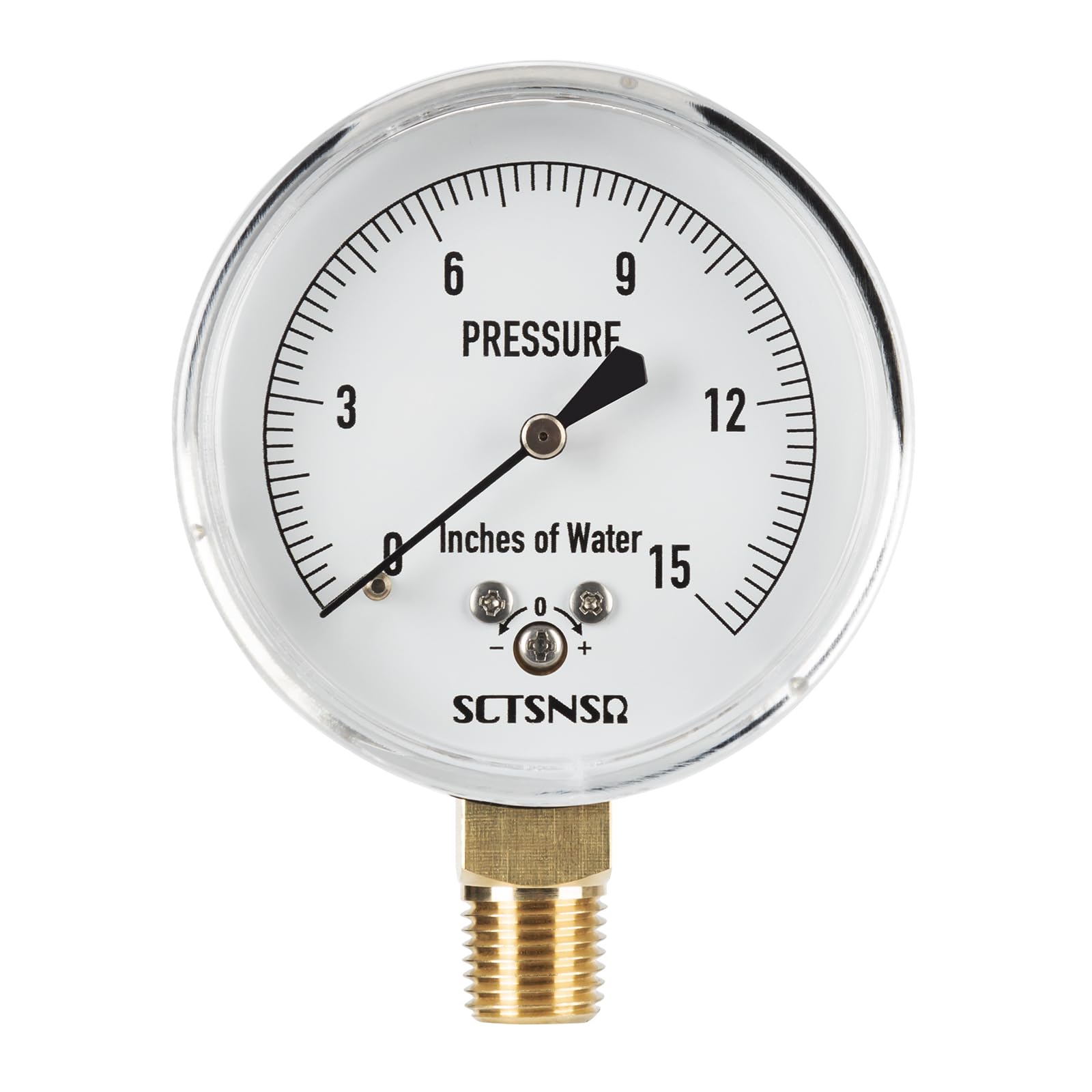 Amazon.com: SCTSNSR 0 to 15 Inches of Water Column Pressure Gauge ...