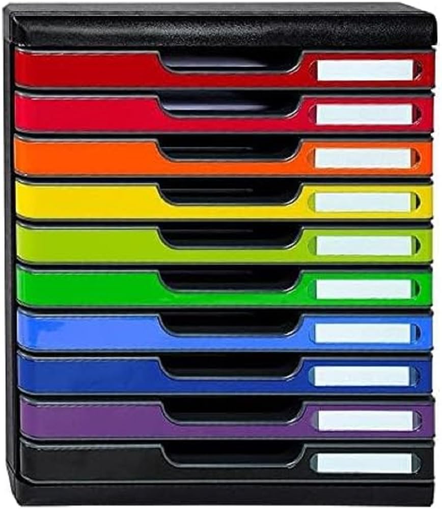 Exacompta - Ref 302798D - Iderama Collection - Modulo 10 Drawer Set ...