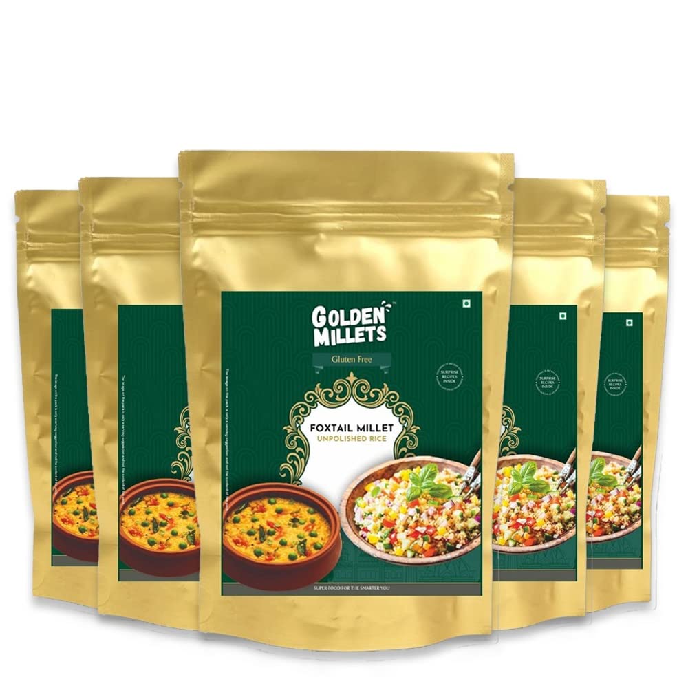 GOLDEN MILLETS Foxtail Millet Unpolished Rice |100% Gluten Free ...