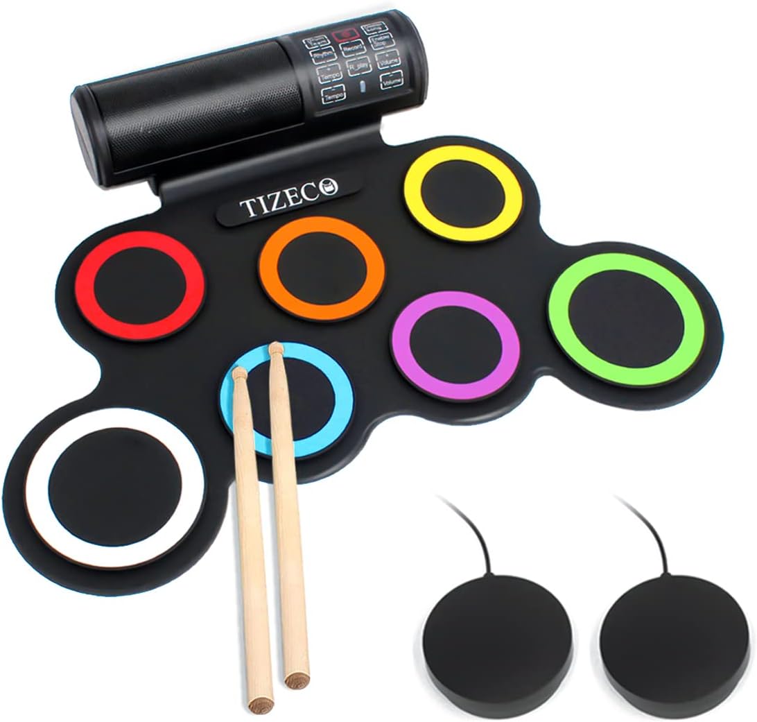 Children's Musical Instrument Ansee Electronic - Roll Up Electric Drum ...