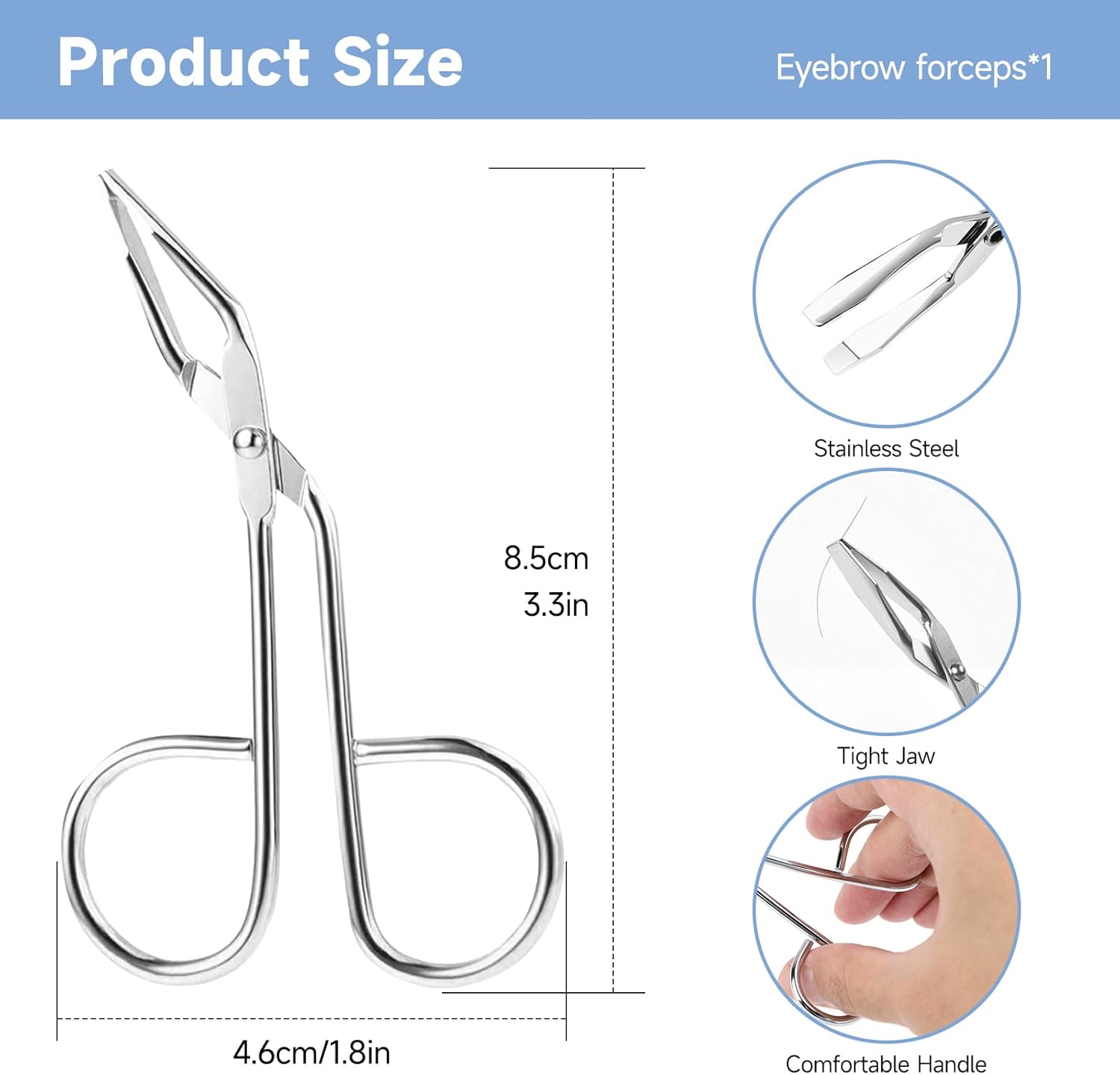 Handle Eyebrow Tweezer Slant Scissor Tip, Hair Plucker Pliers Beauty ...