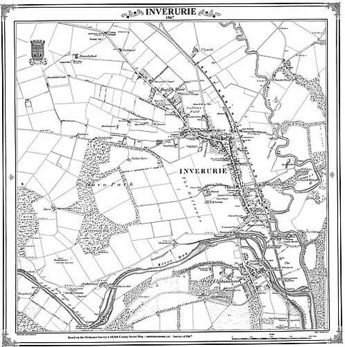 Buy Inverurie 1867 Map (Heritage Cartography Victorian Town Map Series ...