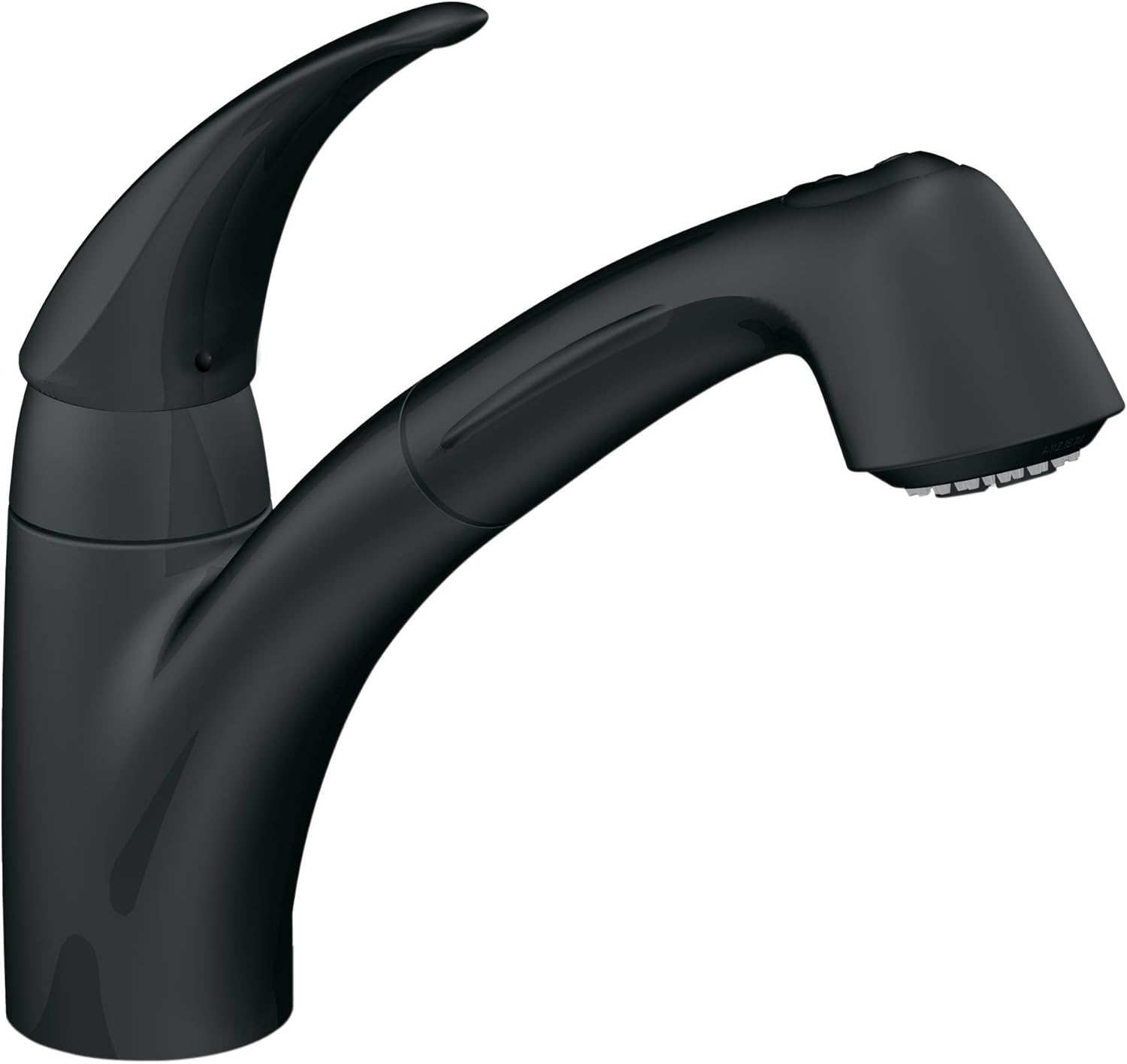 Moen 7560BL Extensa One-Handle Low Arc Pullout Kitchen Faucet, Matte ...