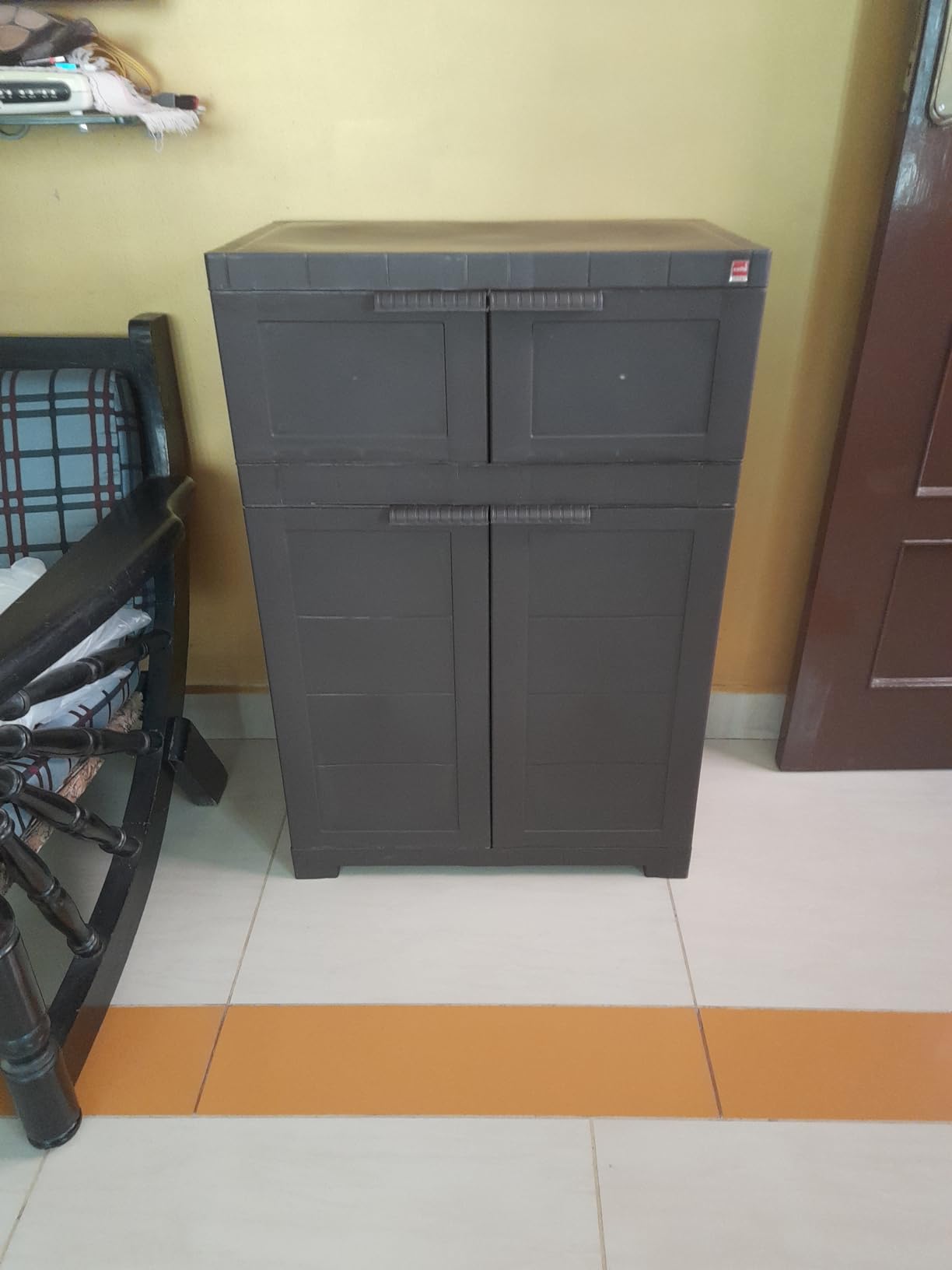 Cello Novelty Dual Plastic Shoe Rack(Ice Brown) : Amazon.in: Home & Kitchen