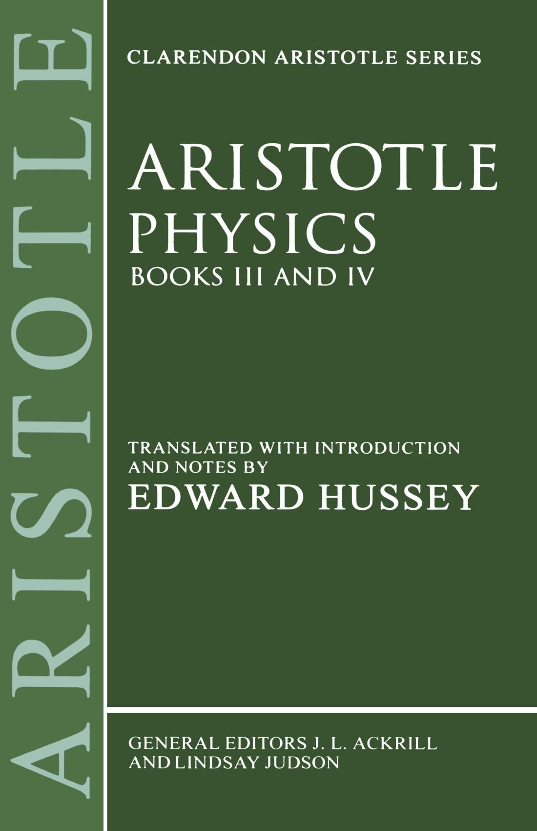 Amazon | Physics: Books III and IV (Clarendon Aristotle Series) (Bks. 3 ...
