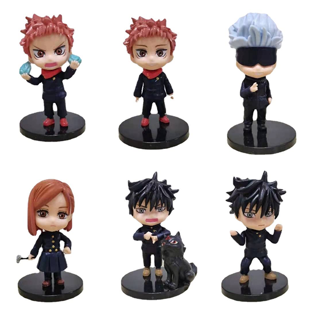 Buy 6pcs Jujutsu Kaisen Itadori Yuji Fushiguro Megumi Kugisaki Nobara ...