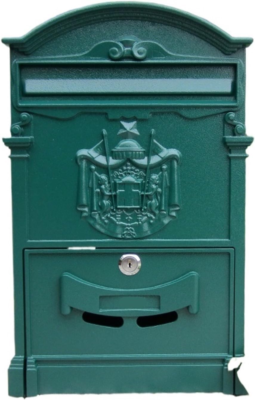 letterbox Wall Mount Locking Mailbox Vintage Lockable Metal Mailboxe ...
