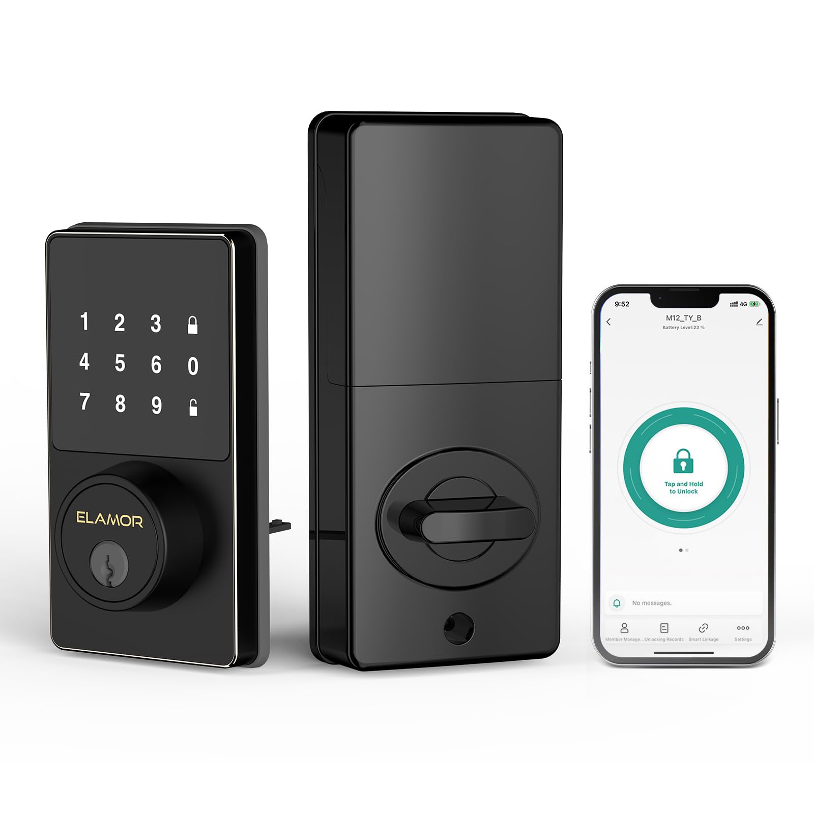 Smart Lock with Bluetooth, Keyless Entry Door Lock with Touchscreen ...