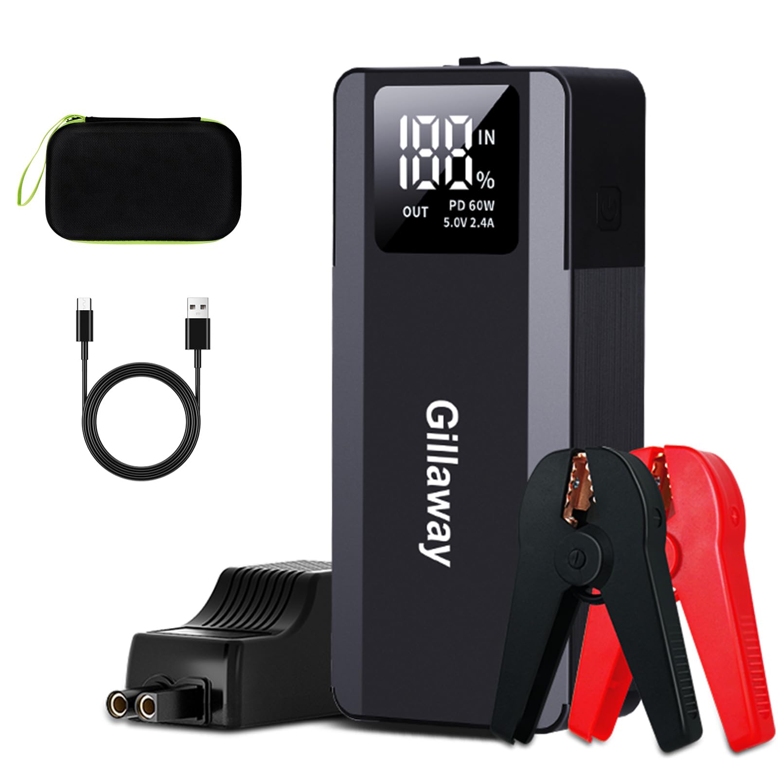 Snapklik.com : Gillaway 017 5000A Car Battery Jump Starter