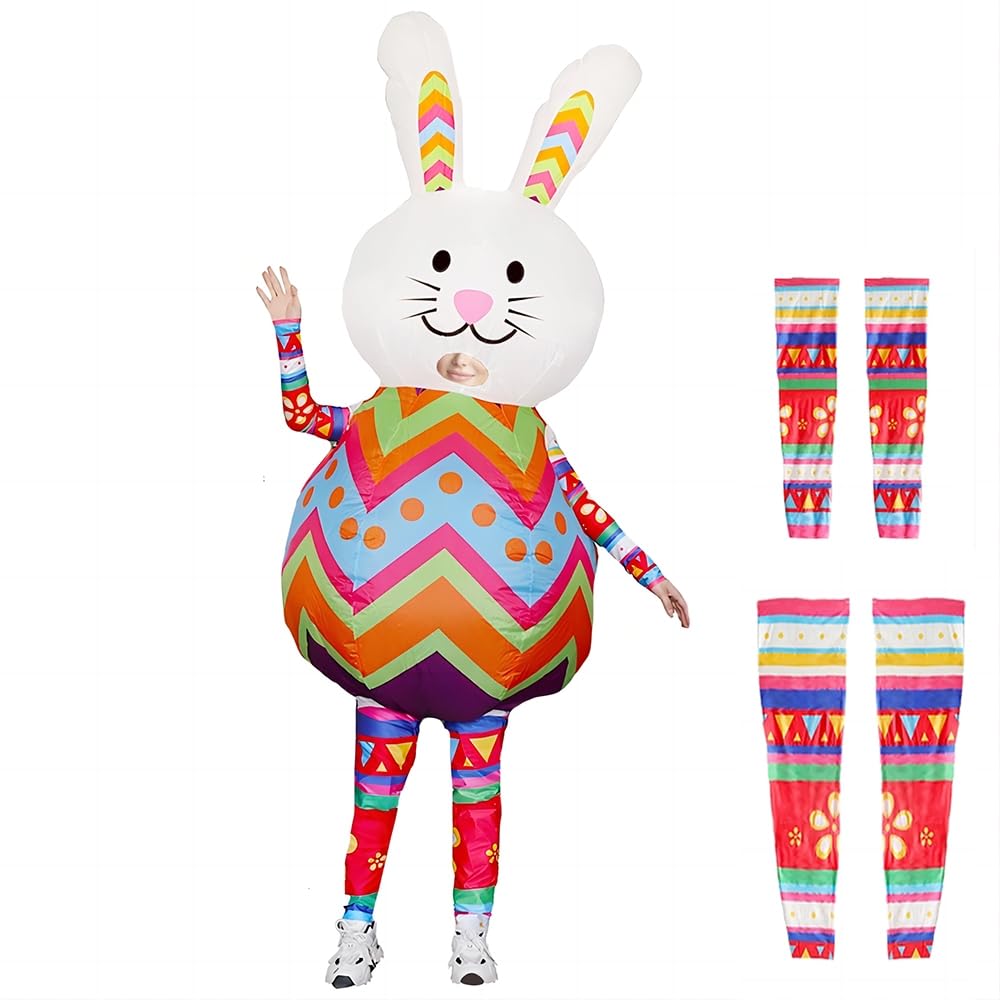 Rafalacy Inflatable Easter Bunny Costume for Adult Inflatable Easter ...