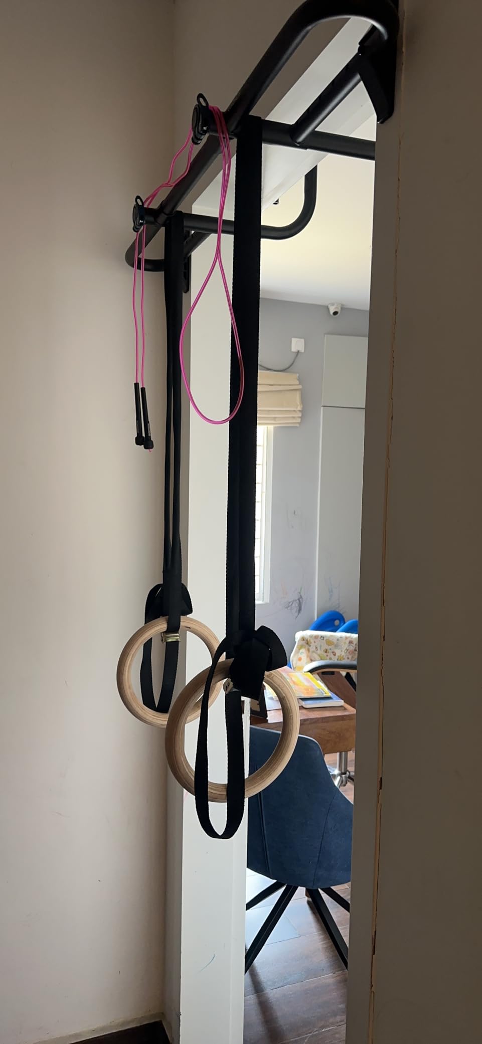 SHOPOFLUX Wooden Gymnastics Rings For Kids|Kids Gym Play Set|Gymnastic ...