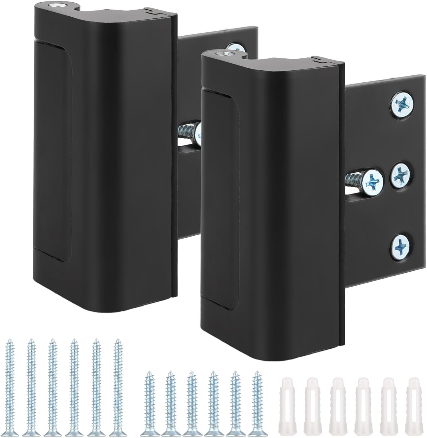 Oungy 2 Pack Home Security Door Reinforcement Lock 3 Inch Door Lock ...