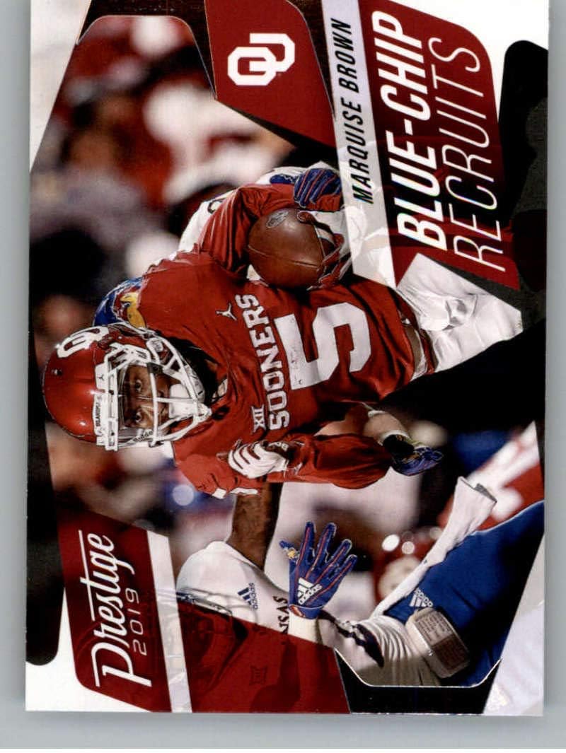 Amazon.com: 2019 Prestige Blue Chip Recruits Football #7 Marquise Brown ...