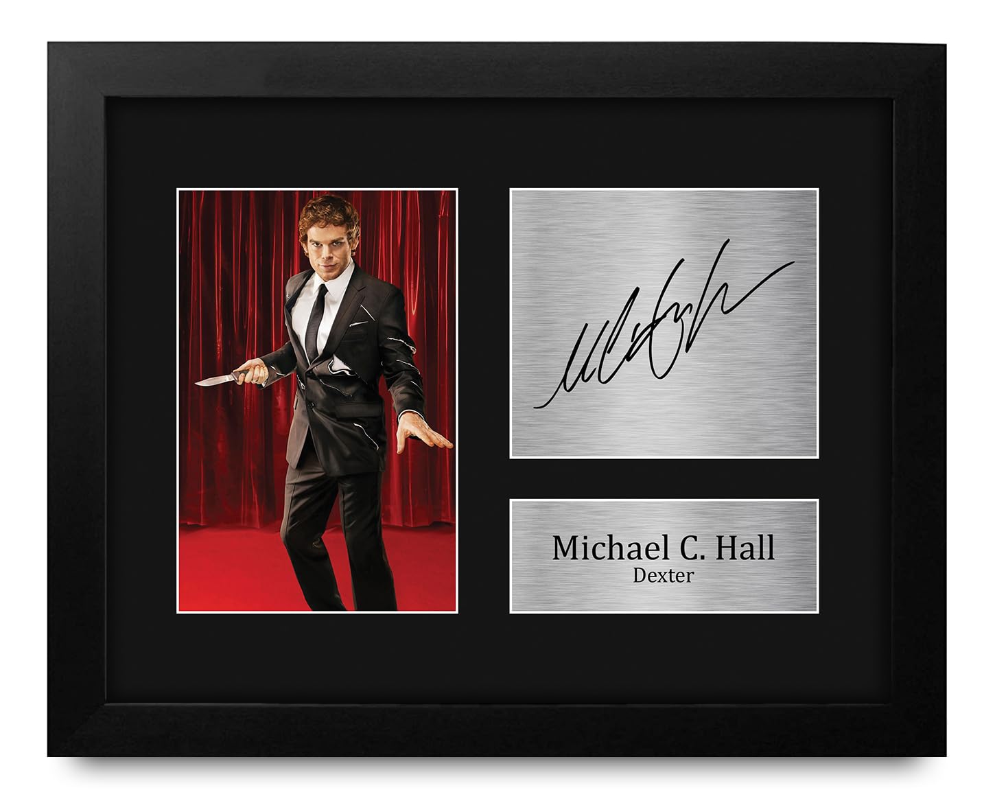 Amazon.com: HWC Trading Michael C Hall Dexter Dexter Framed Gifts ...