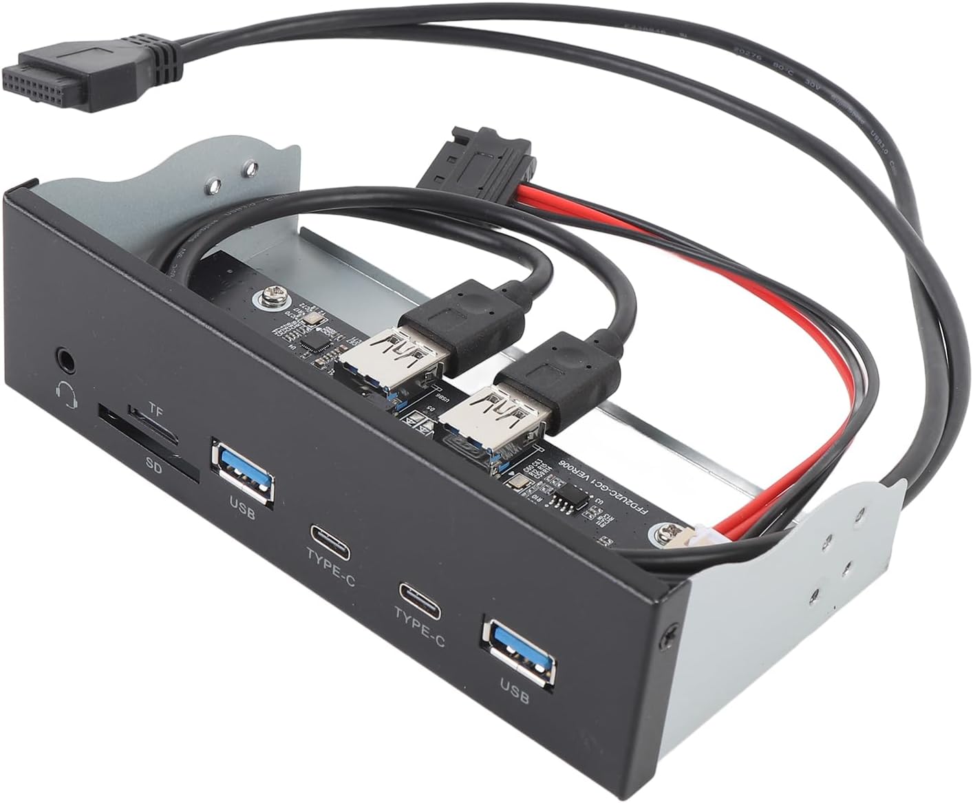 Amazon.com: USB Front Panel Hub, 19Pin Front Panel Adapter, 2xUSB A ...