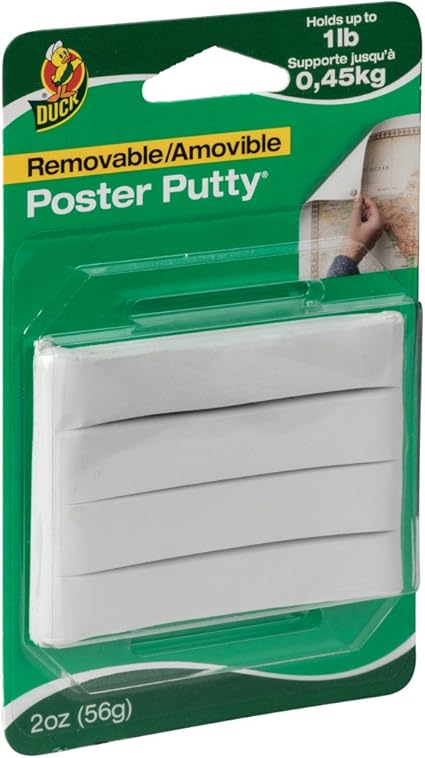 Amazon.com : Duck Brand Reusable and Removable Poster Putty for ...