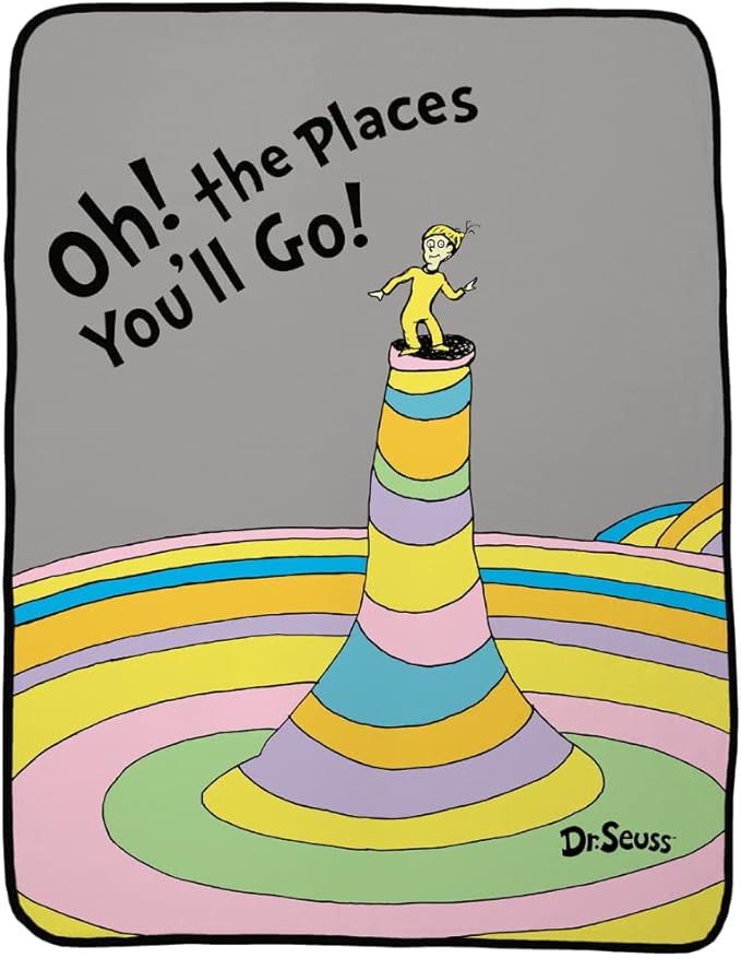 Amazon.com: Franco Collectibles Dr. Seuss “ Oh The Places You’ll go ...