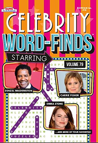 Celebrity Word Find Puzzle Book-Word Search Volume 79: Kappa Books ...