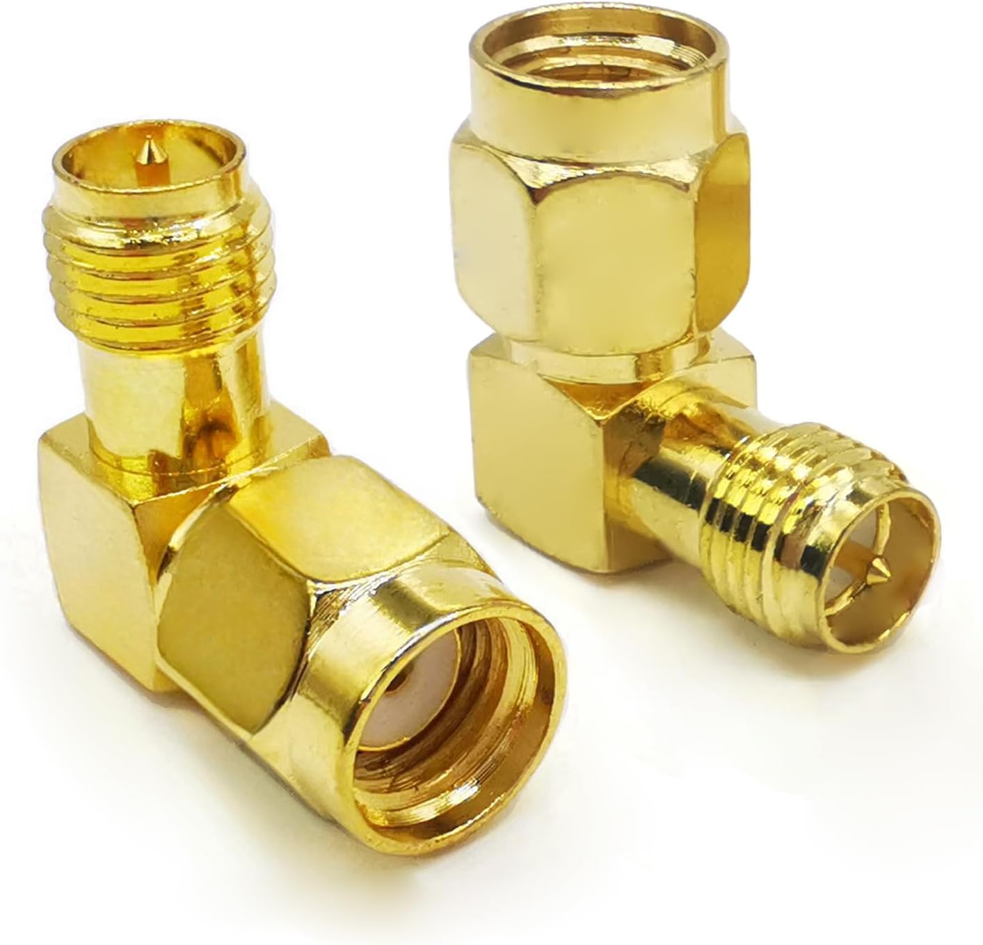 Amazon.com: 2PCS SMA Elbow Radio Antenna Adapter, 90 Degree SMA Coax Connector, Low Loss RPSMA ...