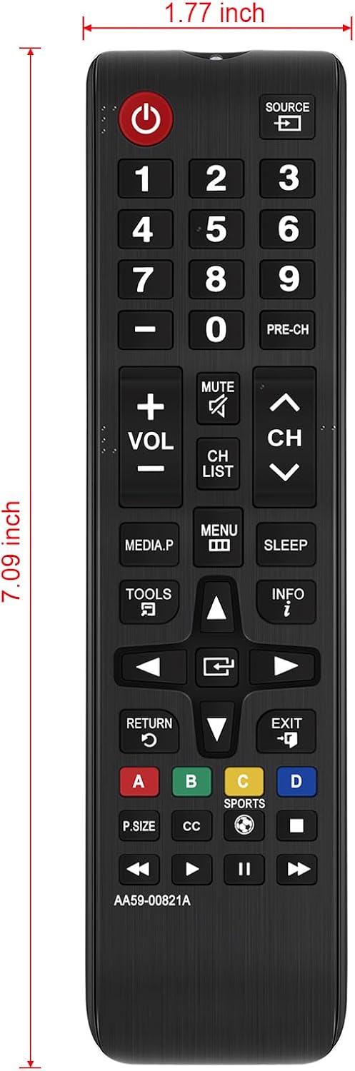 VINABTY AA59-00821A Replacement Remote Control User Manual