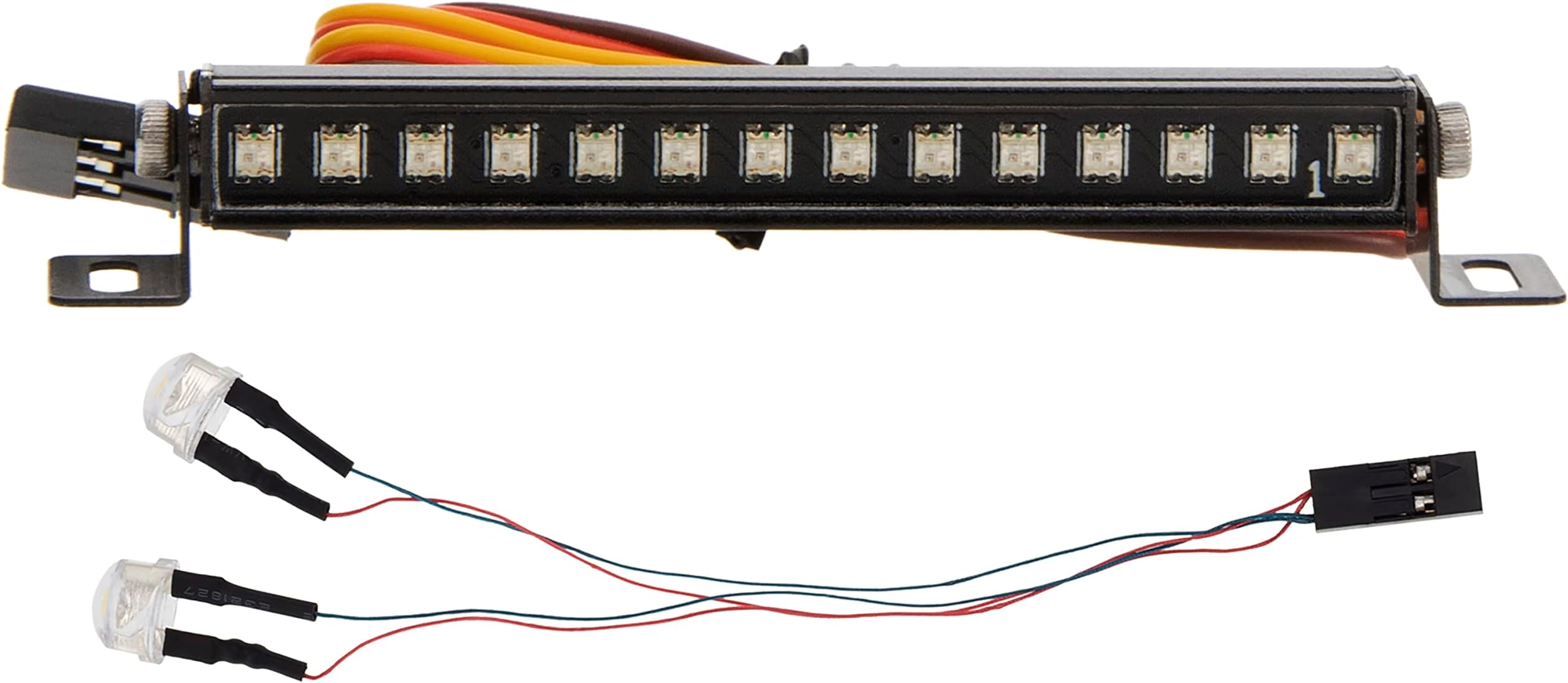 Amazon.com: MEUS RACING SCX24 Roof Light Bar Headlights 14 LED Color ...