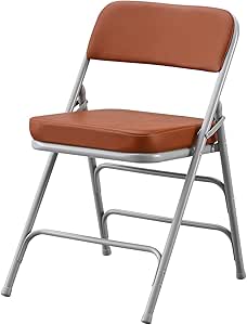 Amazon.com: KAIHAOWIN Folding Chairs with Ultra Thick Padded Seat Foldable Chair Indoor ...