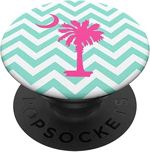Amazon.com: South Carolina palmetto moon preppy pattern PopSockets Grip ...