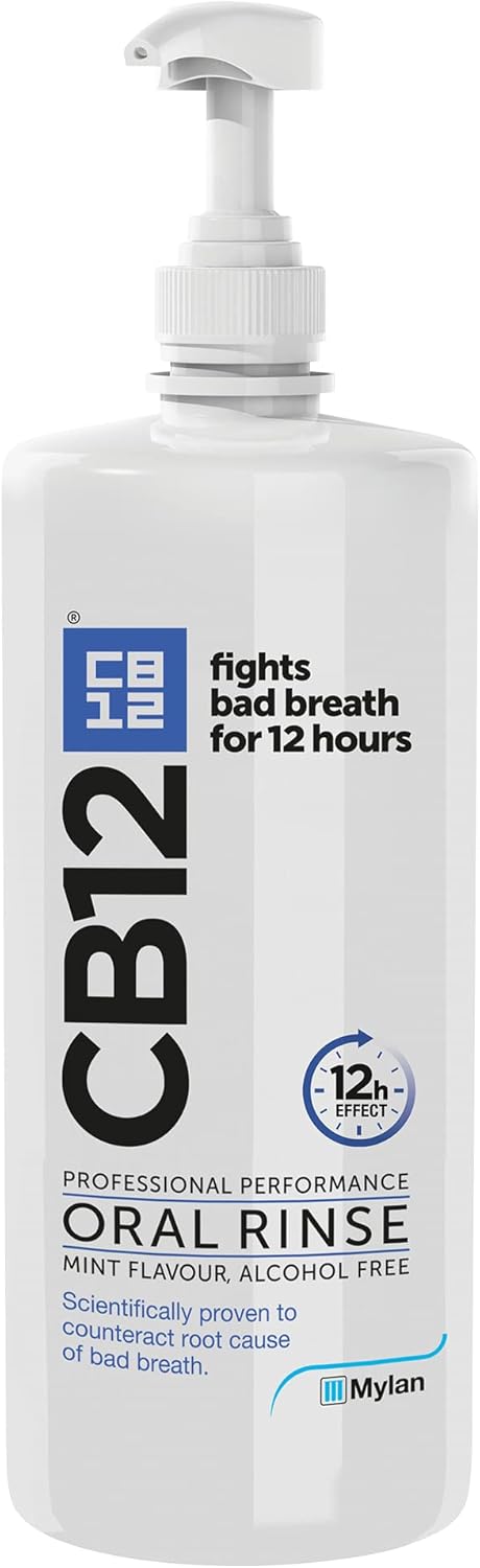 CB12 Mint Menthol Mouthwash, Enamel Strengthening, Pleasant Breath For ...