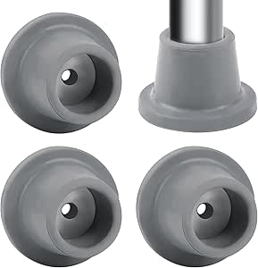 4 Pack 1-1/8 I.D Rubber Suction Cup Feet Non-Slip Rubber Tips Suction ...