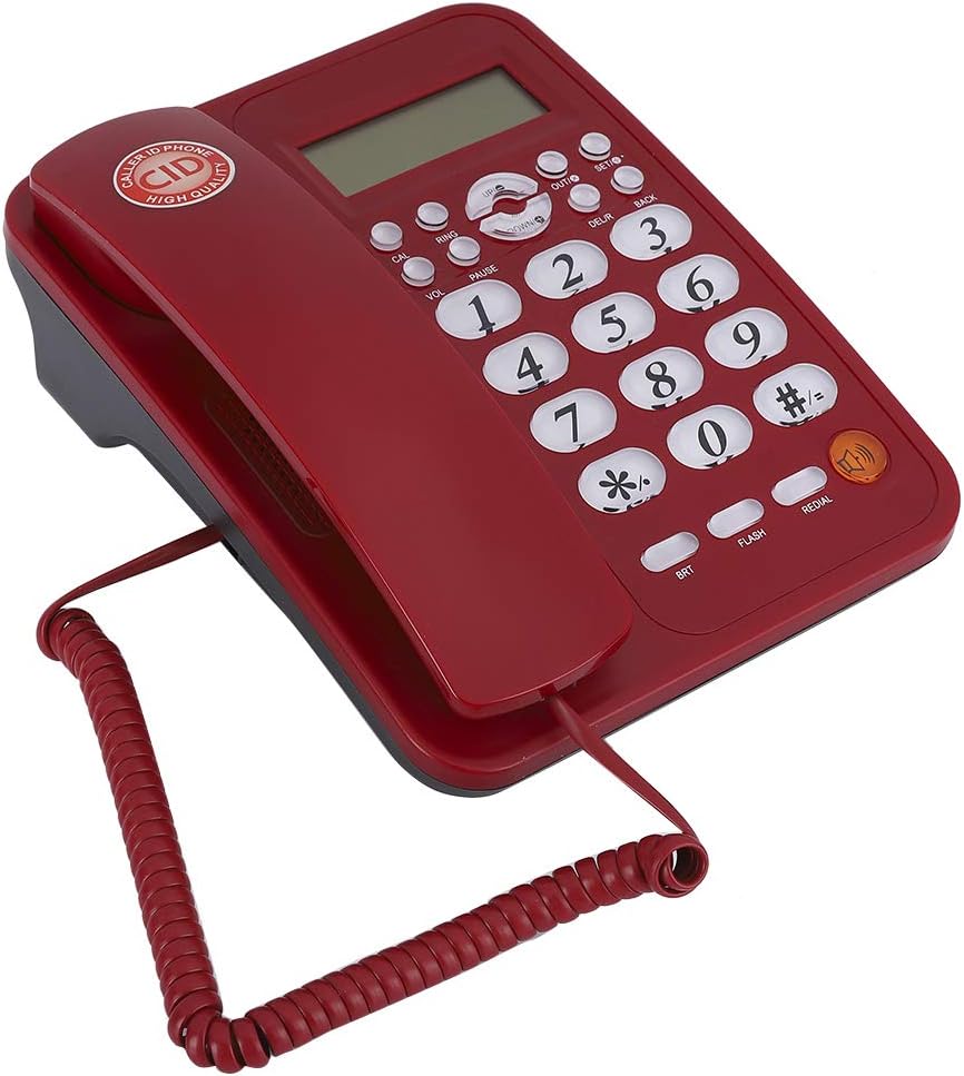 Amazon.com: Zopsc Wall-Mountable Landline Phone Retro Wired Home ...