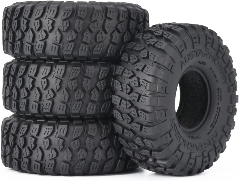 Amazon.com: 4pce 1/10 Climbing car RC car 1.9 inch Bead Lock Wheel wear ...