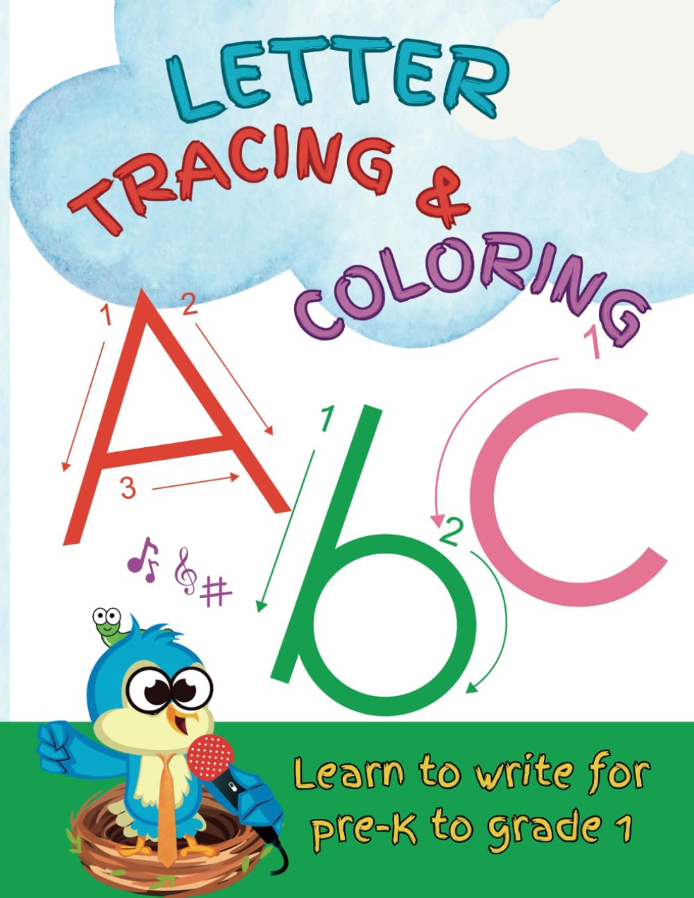 Amazon.com: Letter Tracing and Coloring ABC: Learn to Write for Pre-K ...