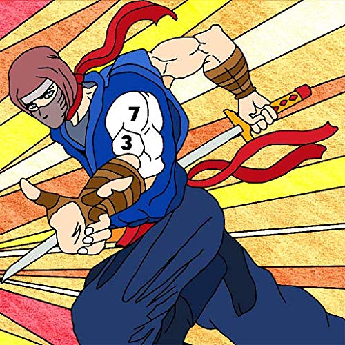 Ninja Color by Number - Adult Paint + Glitter + Crayon + Oil Paint ...