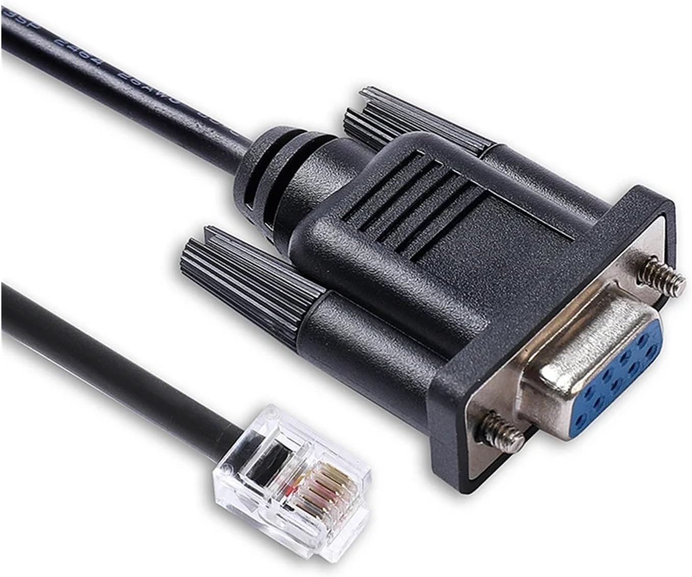 Amazon.com: 9 Pin D-Sub DB9 Female to RJ11 6P6C RS232 Serial ...